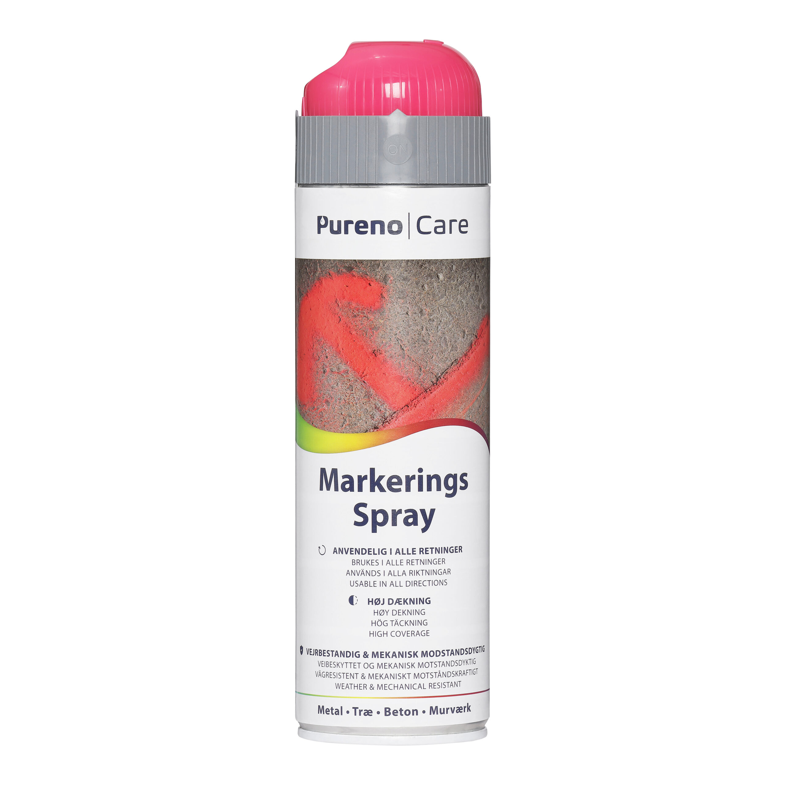 Markerings Spray Fluorescerende Pink - Pureno